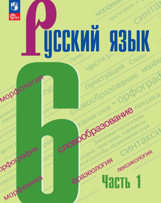 Русский язык. 6 класс. Электронная форма учебника. В 2 ч. Часть 1